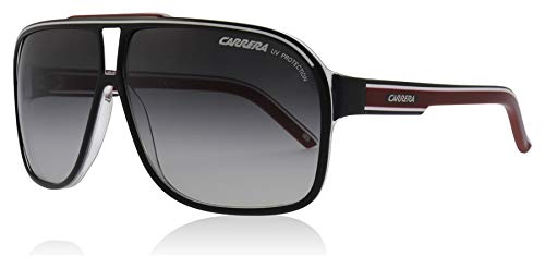 Carrera Grand Prix 2 T4O Black/White/Red Grand Prix 2 Square Pilot Sunglass