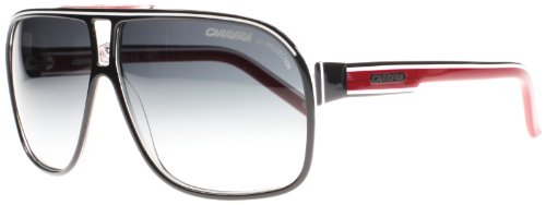 Carrera Grand Prix 2 T4O Black/White/Red Grand Prix 2 Square Pilot Sunglass