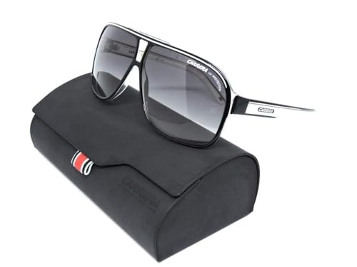 Carrera Grand Prix 2 T4M Pilot Sunglasses Lens Categ, Black/White, 64mm