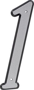 hillman 841598 4-inch nail-on reflective plastic house number 1