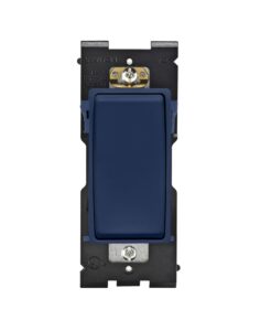 leviton re151-rn renu switch for single pole applications, 15a-120/277vac, rich navy