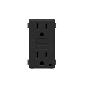 Leviton RKG15-OB Renu 15-Amp Tamper Resistant GFCI Color Change Kit Face Cover, Onyx Black