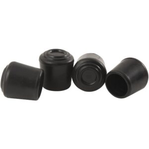 softtouch rubber leg tip - (4 pieces), 3/4", black - 4 count (pack of 1)