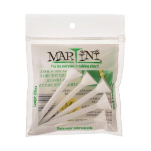 proactive sports martini golf 3-1/4" durable plastic tees 5-pack (white)