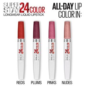 Maybelline SuperStay 24 2-Step Liquid Lipstick Makeup, Reliable Raspberry, 1 kit