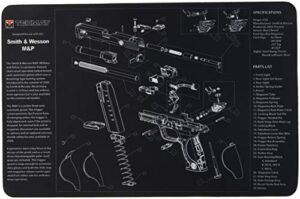 tekmat for use with smith & wesson m&p black, 11"x17"