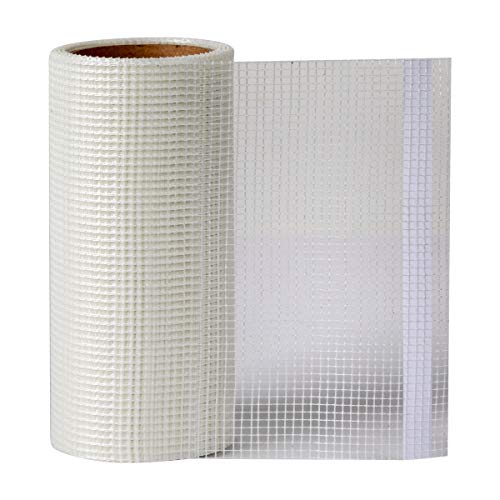 Duck Brand Self-Adhesive Drywall Repair Fabric, 6-Inch by 25 Feet, Single Roll, White (282084)