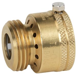 homewerks worldwide vacbfpz4b vacuum breaker hose bib backflow preventer, 3/4 inch, brass