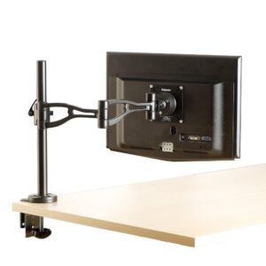 Fellowes 8041601 Professional Series Adjustable Depth Computer Monitor Stand for Desk with Single Monitor Arm, 30 Inch Monitor Capacity