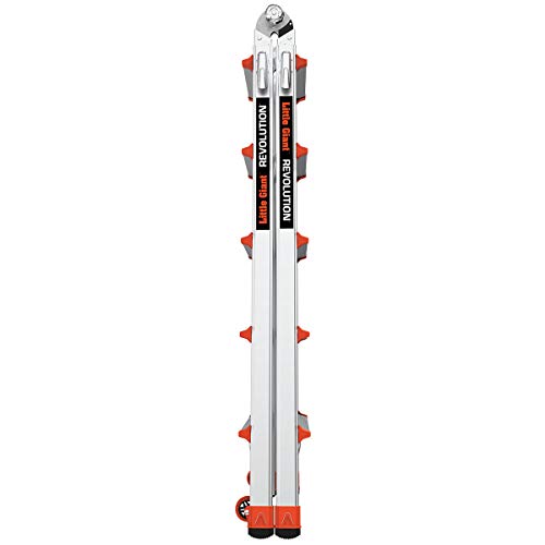 Little Giant Ladders, Revolution, M22, 22 ft, Multi-Position Ladder, Aluminum, Type 1A, 300, 300 lbs weight rating, (12022)