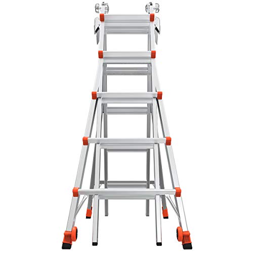 Little Giant Ladders, Revolution, M22, 22 ft, Multi-Position Ladder, Aluminum, Type 1A, 300, 300 lbs weight rating, (12022)