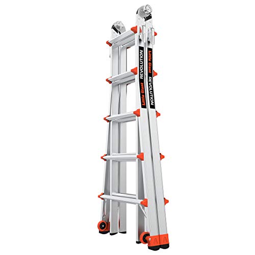 Little Giant Ladders, Revolution, M22, 22 ft, Multi-Position Ladder, Aluminum, Type 1A, 300, 300 lbs weight rating, (12022)