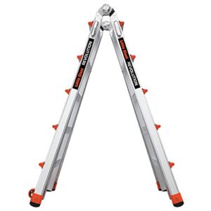 Little Giant Ladders, Revolution, M22, 22 ft, Multi-Position Ladder, Aluminum, Type 1A, 300, 300 lbs weight rating, (12022)