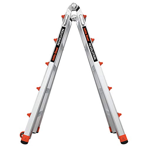 Little Giant Ladders, Revolution, M22, 22 ft, Multi-Position Ladder, Aluminum, Type 1A, 300, 300 lbs weight rating, (12022)