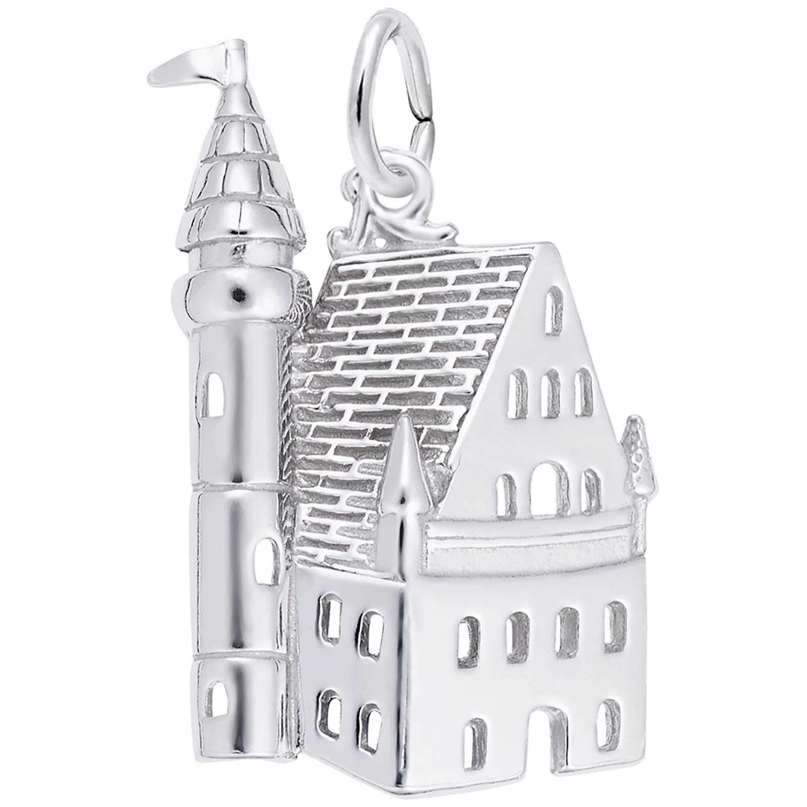 Rembrandt Charms Castle Charm, Sterling Silver