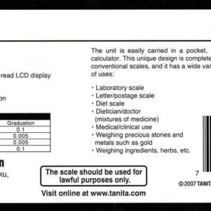 Tanita 1479Z Digital Mini Scale