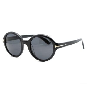 tom ford 0199 01a black carter round sunglasses lens category 3