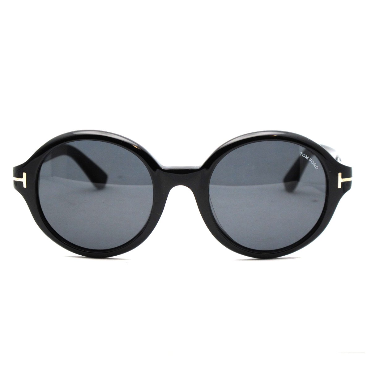 Tom Ford 0199 01A Black Carter Round Sunglasses Lens Category 3