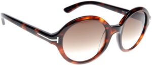 tom ford carter ft0199 sunglasses -56k havana (dark brown gradient lens)-48mm