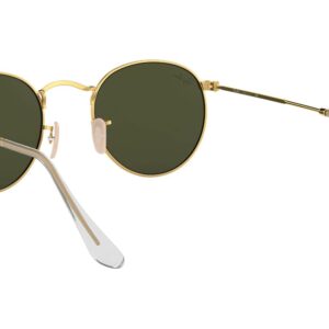 Ray-Ban Rb3447 Round Metal Sunglasses, Gold/G-15 Green, 50 mm