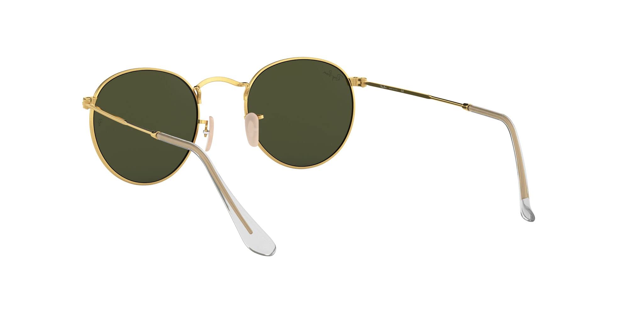 Ray-Ban Rb3447 Round Metal Sunglasses, Gold/G-15 Green, 50 mm