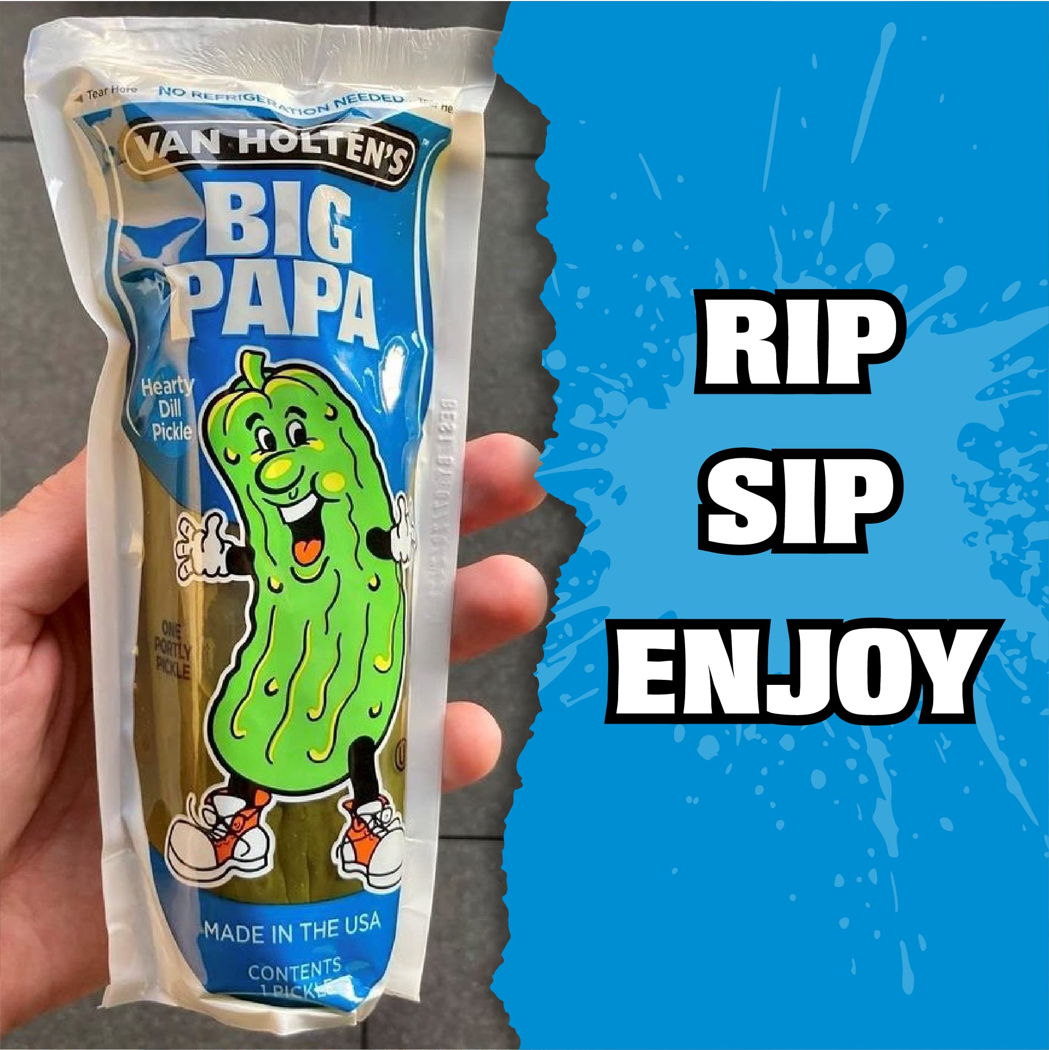 Van Holten's Pickles - Big Papa Pickle-In-A-Pouch - 12 Pack