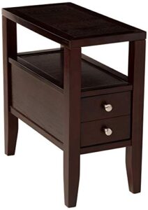 crown mark matthew chair side table, espresso