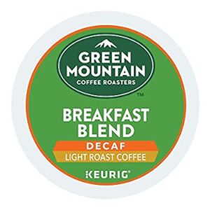 Green Mountain Coffee Decaf Breakfast Blend (Light Roast Coffee), K-Cup Portion Pack for Keurig K-Cup Brewers (Pack of 24)