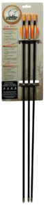 bear archery youth safety glass arrows, durable & splinter-free fiberglass arrows, nocks and points included, 26" length