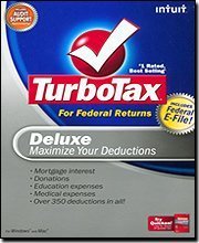 intuit, inc. turbotax 2008 deluxe federal returns + efile tax software for win/mac