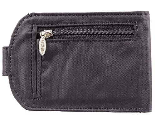 Big Skinny Women's Taxicat Bi-Fold Slim Wallet, Holds Up to 25 Cards, Black