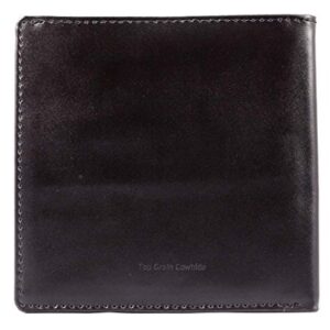 Big Skinny Men's World Leather Bi-Fold Slim Wallet, Holds Up to 35 Cards, Black