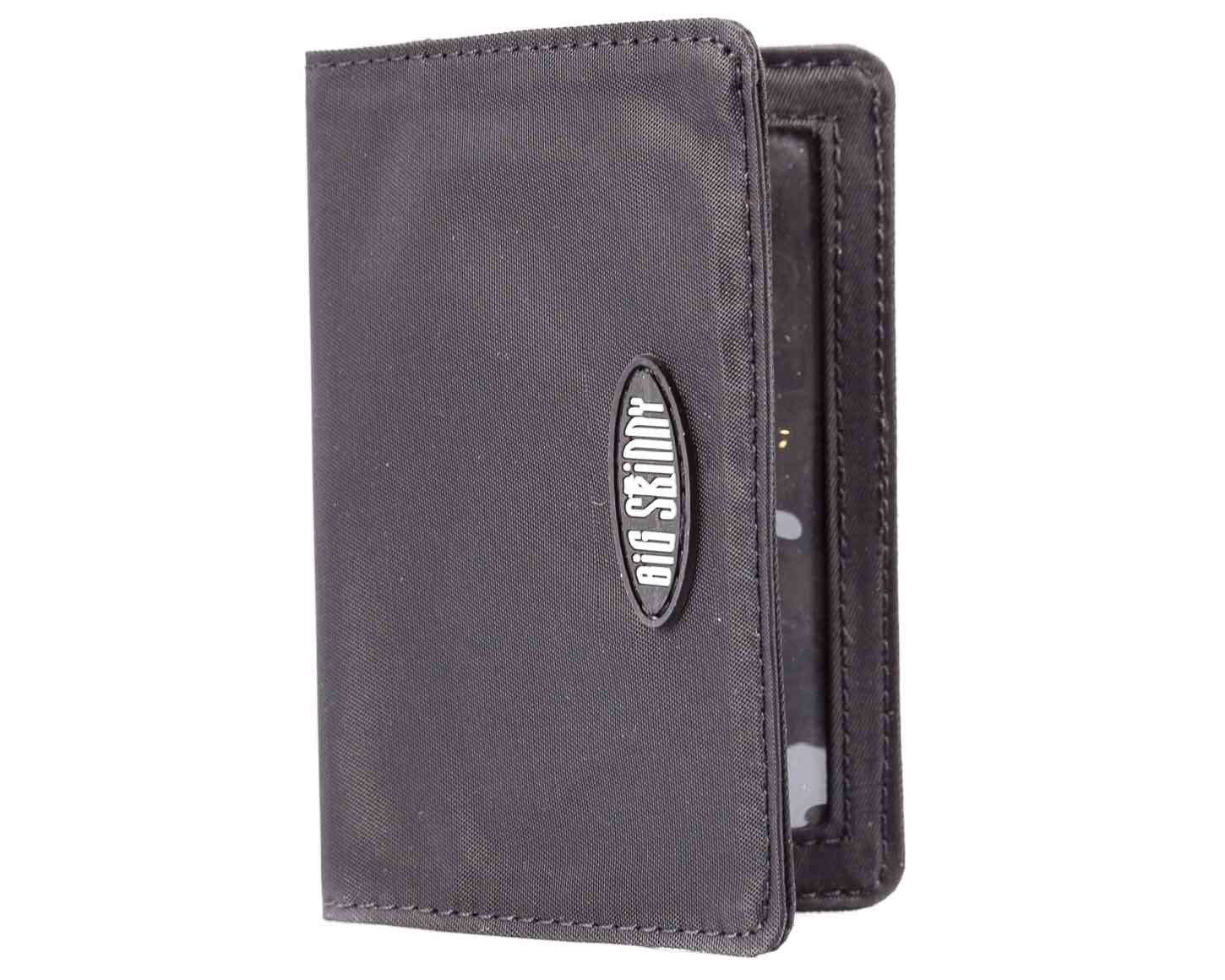 Big Skinny Card Case Slim Wallet, Holds Up to 16 Cards, Black