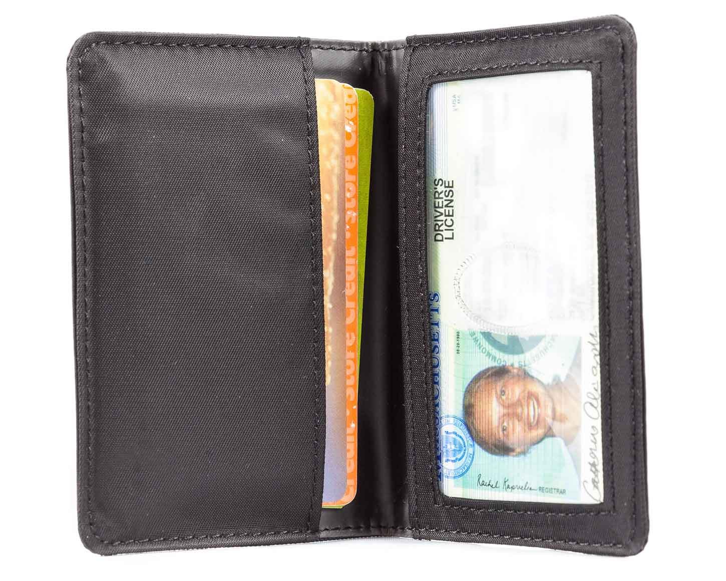 Big Skinny Card Case Slim Wallet, Holds Up to 16 Cards, Black