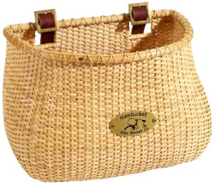 nantucket bicycle basket co. lightship collection adult bicycle basket, classic/tapered, natural