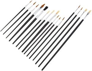 artbox wooden handle paint brush (pack of 15)