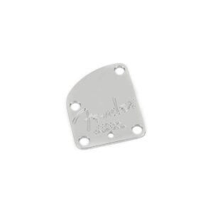 fender american deluxe guitar 4-bolt neck plate - chrome