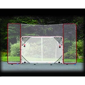 EZGoal Hockey Backstop Kit with Targets, Red/White , 10' x 6'