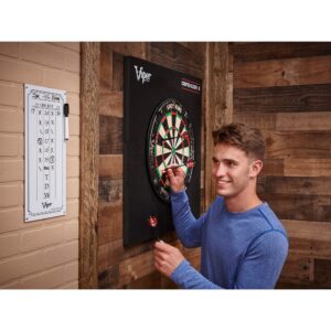 Viper Dry Erase Scoreboard, Cricket and 01 Dart Games, White, 15.375" H x 7.875" W