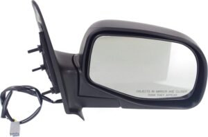 kool vue right power door mirror compatible with ford ranger 1993-2005 textured extended cab, fleetside/styleside