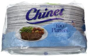 chinet platters, extra large, 100count