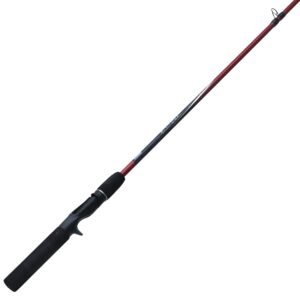 zebco zcast 5'6" 2pc ml cast rod, multi (zcastc562mla,,pb3),black/red