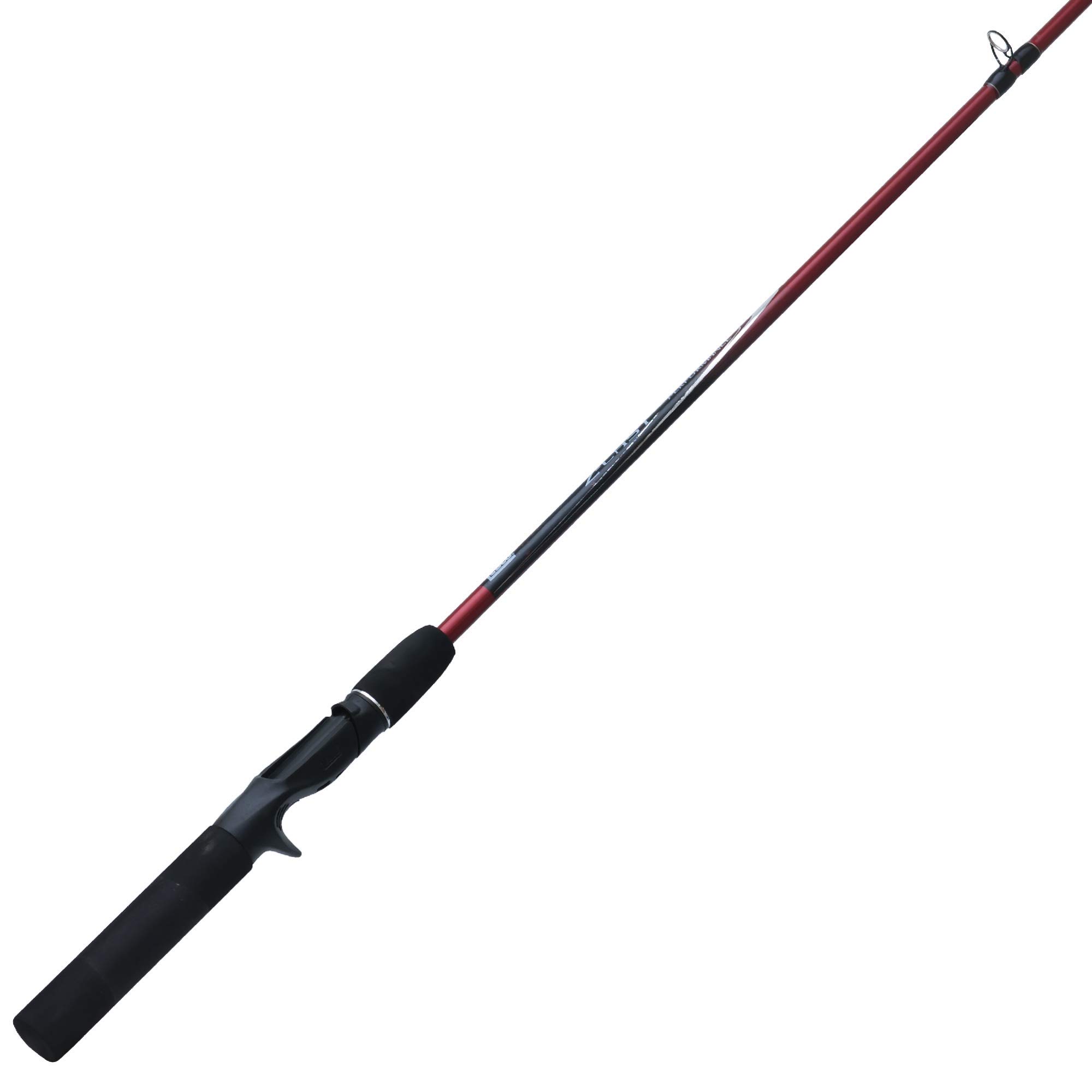 Zebco ZCAST 5'6" 2PC ML CAST ROD, Multi (ZCASTC562MLA,,PB3),Black/Red