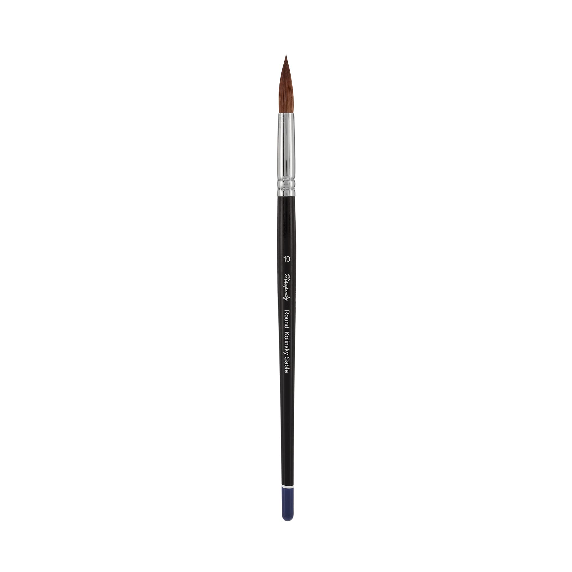 Creative Mark Rhapsody Kolinsky Sable Short Handle Brush - # 10, for Artists, Students, Professionals - Excellent Spring, Full Belly Washes, English Sizing, Split-Proof Points