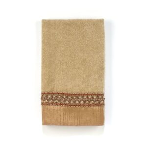 avanti linens - fingertip towel, soft & absorbent cotton towel (braided medallion collection)