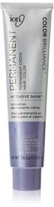 ion permanent creme hair color 6a dark ash blonde, vegan, cruelty free, ppd free, 100% gray coverage, long-lasting, fade-resistant color, 2.05 oz