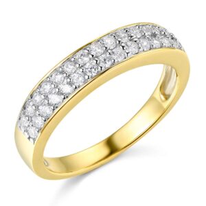 14k yellow gold solid wedding band - size 5