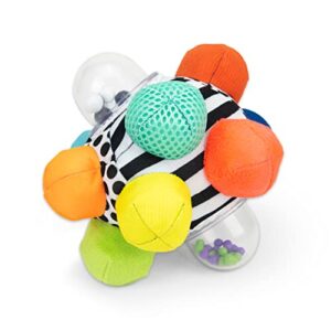 sassy developmental bumpy ball, easy to grasp bumps help develop motor skills, ages 6+ months