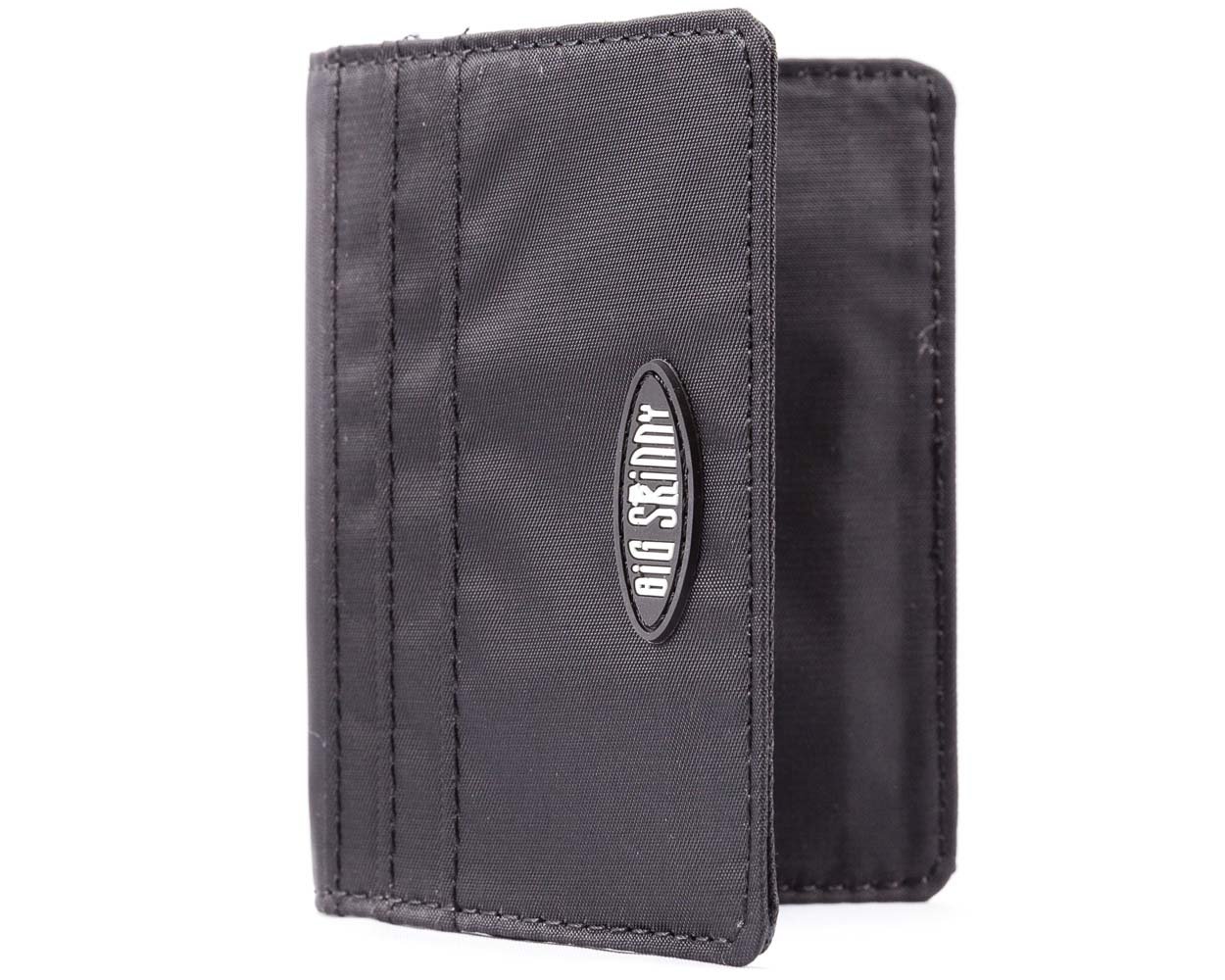 Big Skinny New Yorker Leather ID Slim Wallet, Holds Up to 24 Cards, Lightweight,Slim, Black