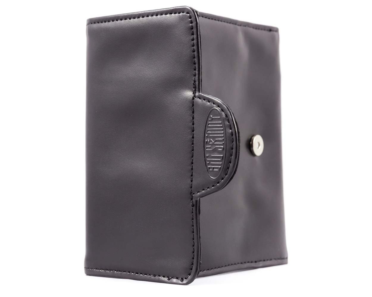 Big Skinny Women's Trixie Leather Tri-Fold Slim Wallet, Holds Up to 30 Cards, Black